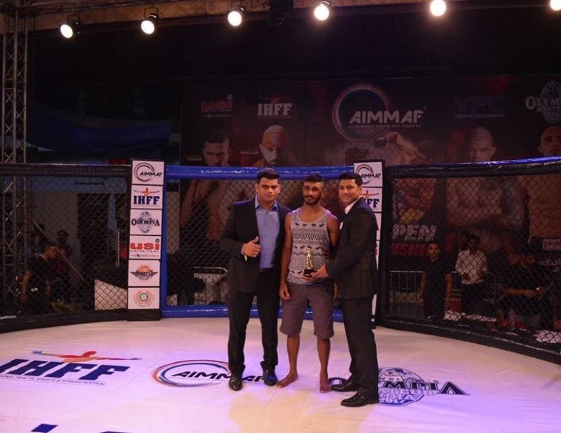 Sushil Kumar, Vijender Singh witness MMA bouts at International Health ...