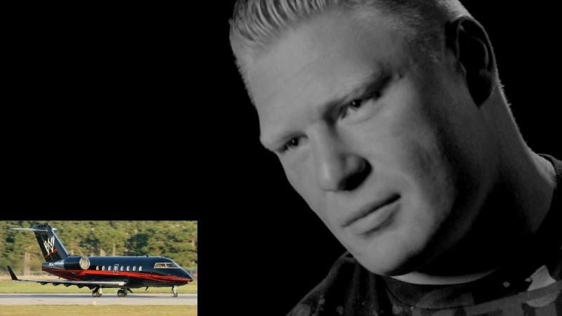 WWE history: When Brock Lesnar fought a Hall of Famer on a moving plane