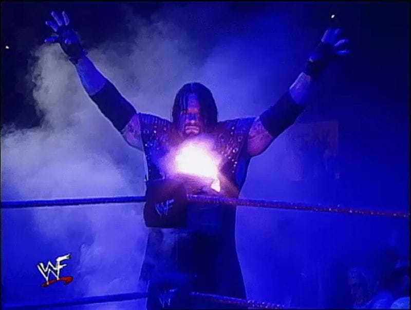 WWE history: Rare video shows a fireball blowing off on The Undertaker ...