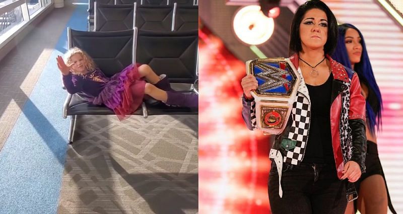 Lacey Evans Daughter Cuts A Promo On Sasha Banks And Bayley Watch