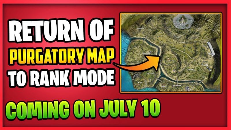Free Fire Update: Purgatory Map returning to ranked mode on July 10