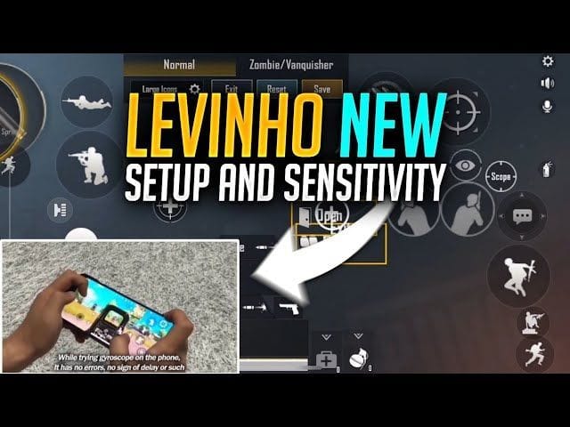PUBG Mobile: Levinho's controls, setup and sensitivity settings
