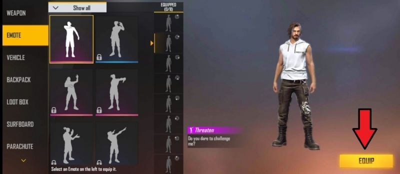Free Fire: All the emotes in the game