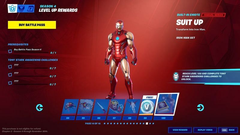 Fortnite Season 4 All Iron Man Awakening Challenges And How To Complete Them