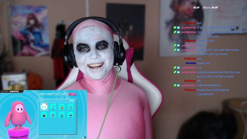 Twitch streamer's Fall Guys cosplay ends up taking dark turn