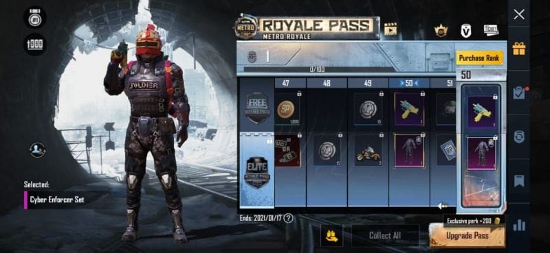 PUBG Mobile Season 16 skins, outfits, and RP rewards