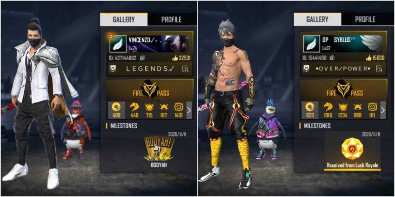 OP Vincenzo vs Syblus: Who has the better stats in Free Fire?