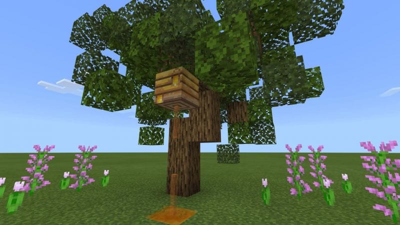 How to craft a Beehive in Minecraft