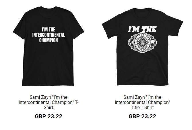 WWE releases new Sami Zayn merchandise