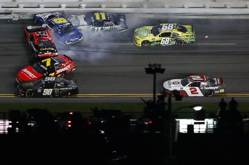 A big NASCAR crash marred the Xfinity race at Daytona