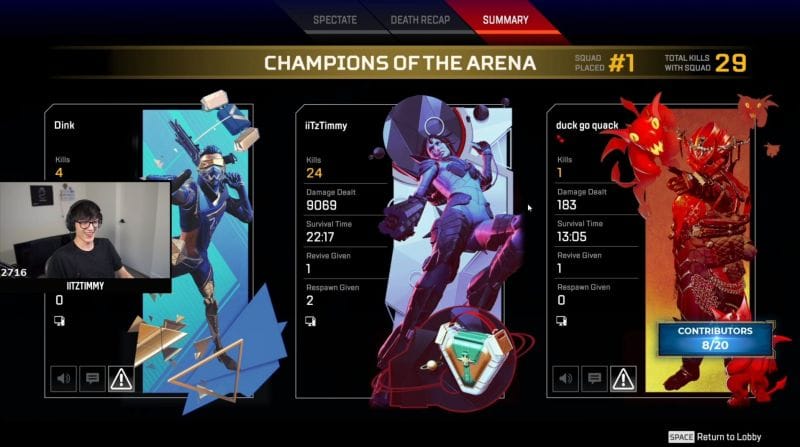 Apex Legends damage record broken by iiTzTimmy