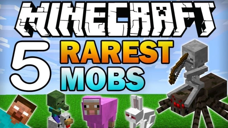 What are some of the rarest Minecraft mobs?