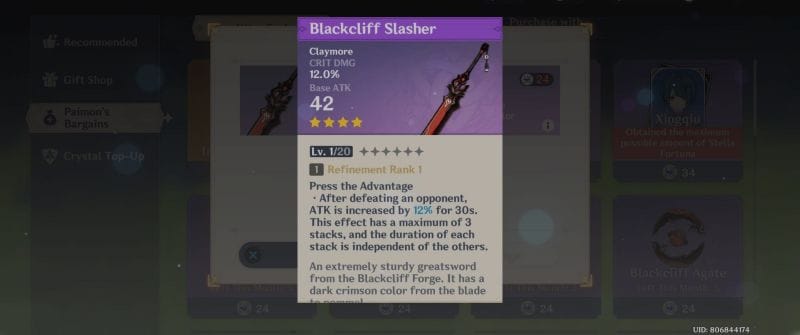 Genshin Impact: Are the Blackcliff weapons from Starglitter shop worth ...