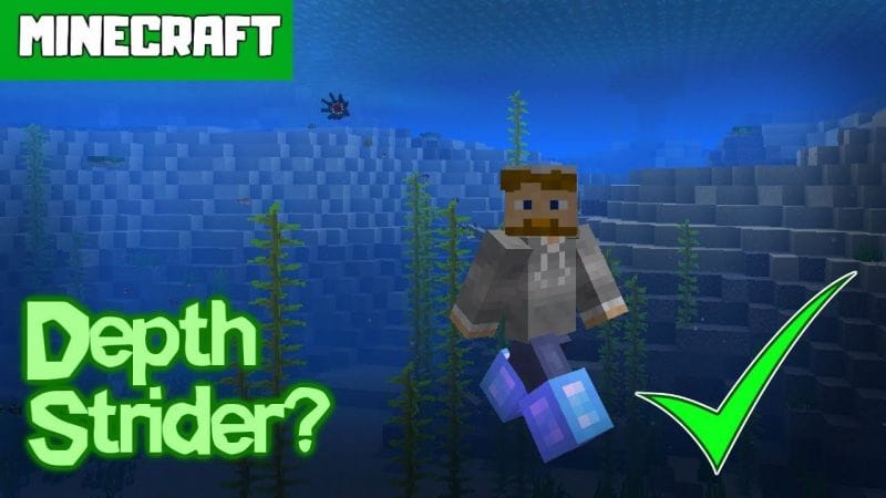 What is the depth strider enchantment in Minecraft?