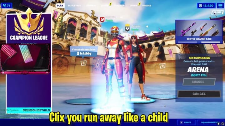 Fortnite pro Clix gets into heated argument with Corinna Kopf on live ...