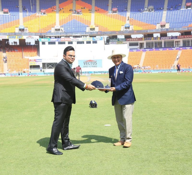 Sunil Gavaskar felicitated by BCCI on 50th anniversary of his Test debut Sunil Gavaskar felicitated by BCCI on 50th anniversary of his Test debut