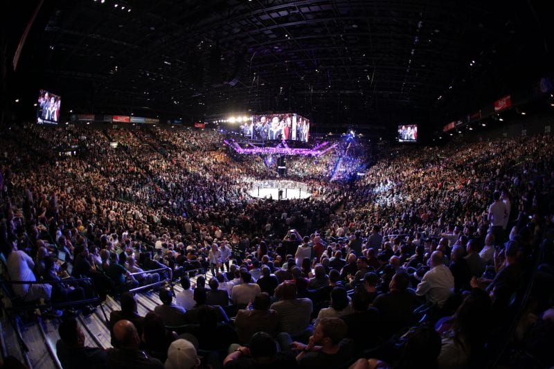 5 venues that have hosted the most number of UFC events