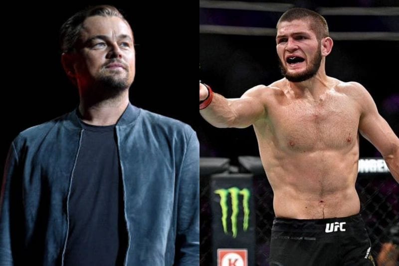 When Khabib Nurmagomedov almost hit Leonardo DiCaprio during post-fight ...