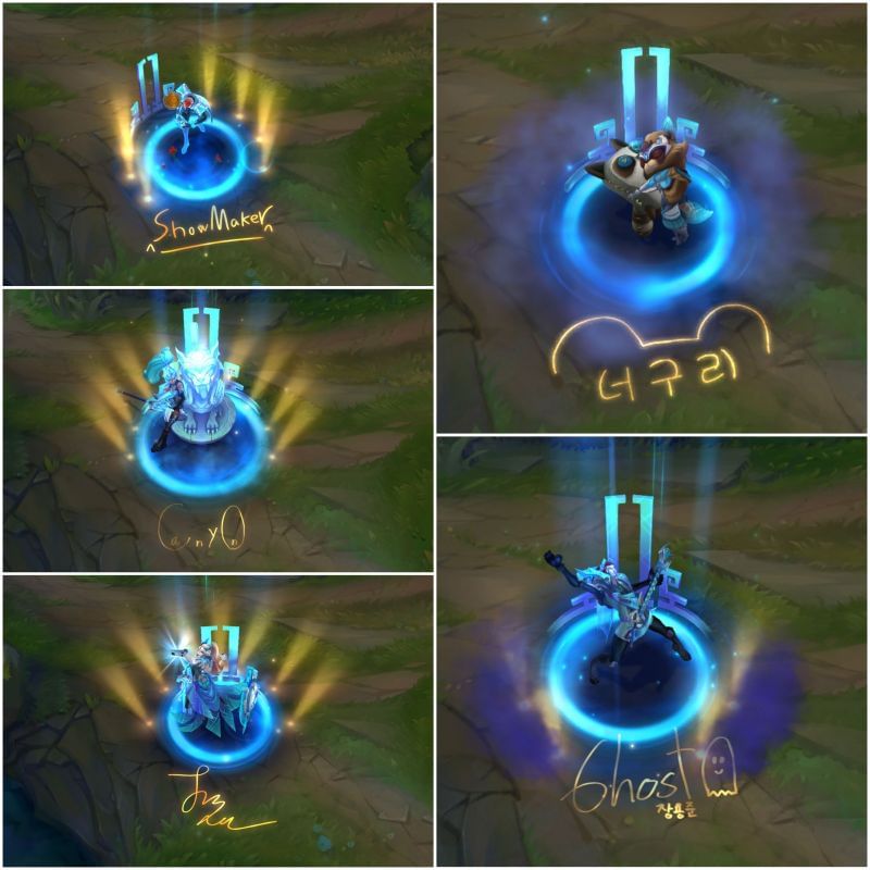 League of Legends reveals DAMWON Gaming Worlds Skin models, DWG Chromas, and DWG Signature Icons