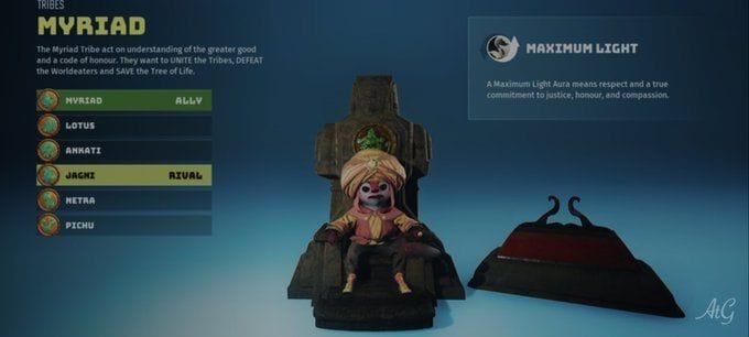 Biomutant Tribes: Unique weapons, and Aura type