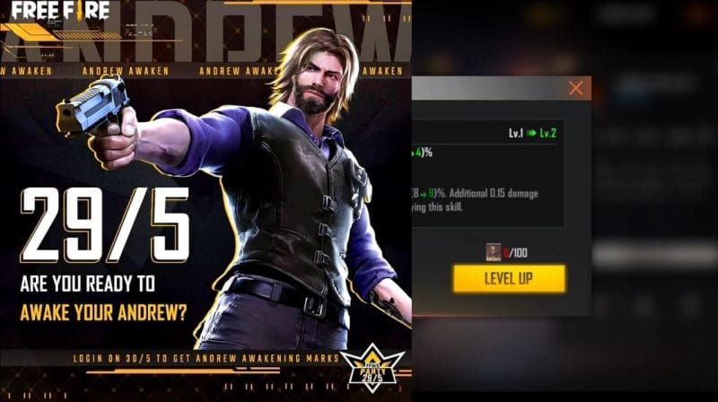 Awakened Andrew character in Free Fire: Everything we know so far