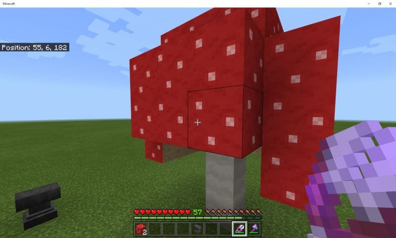 How to get a mushroom block in Minecraft