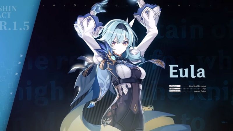 Best build for Eula with 4-star weapons in Genshin Impact