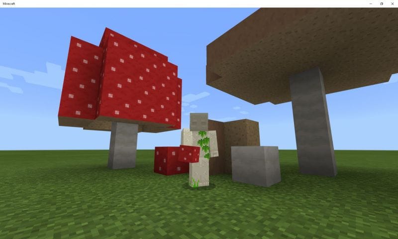 How to get a mushroom block in Minecraft
