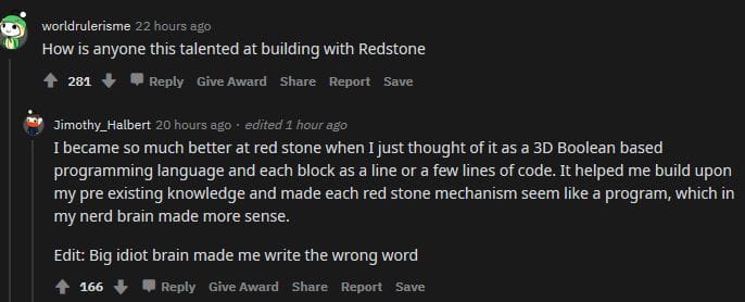 Minecraft Redditor Creates A Massive Redstone Door