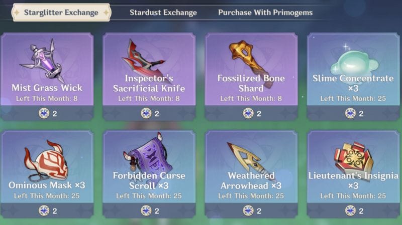 Genshin Impact 1.5 Starglitter shop in May: What's worth buying and ...