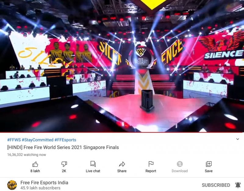 Free Fire World Series creates new world record for highest peak ...