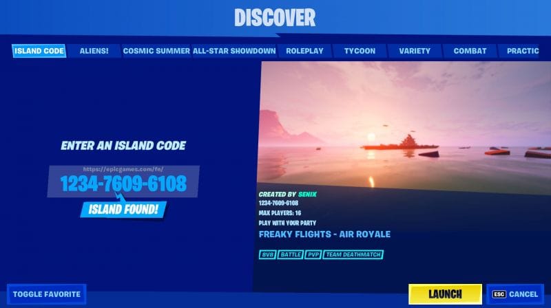 Fortnite Freaky Flights: Map code, all challenges, and rewards