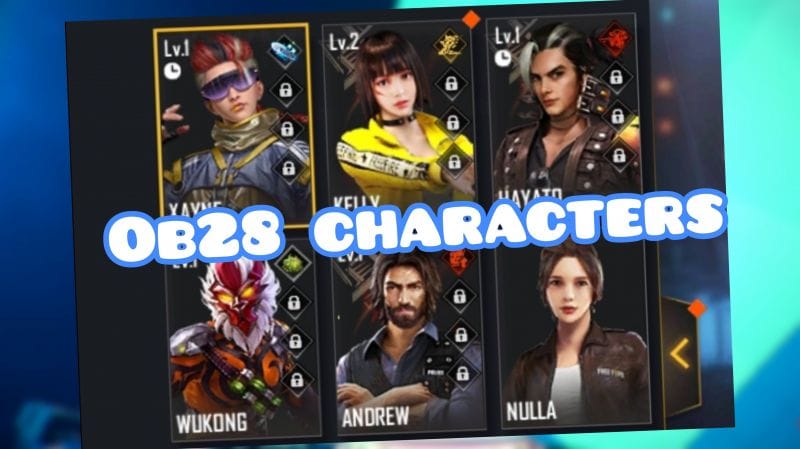 5 best Free Fire characters after OB28 update