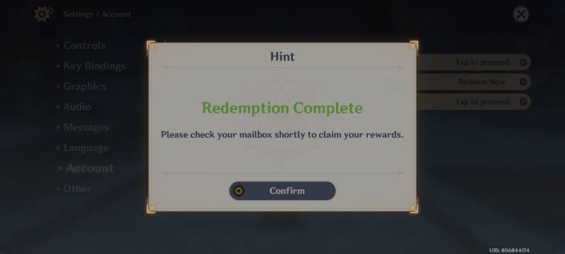 New Genshin Impact Redeem code announced ahead of Epic Games Store launch