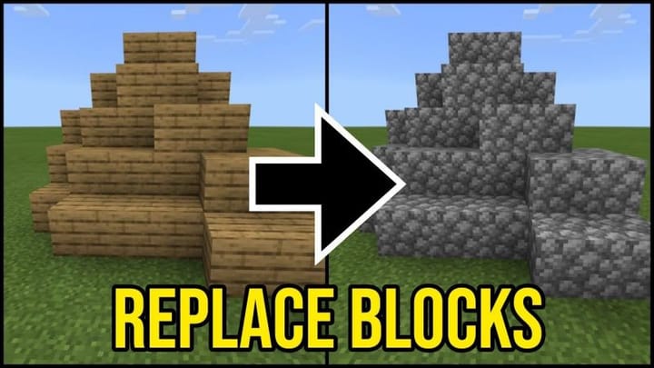 How to replace blocks using WorldEdit in Minecraft