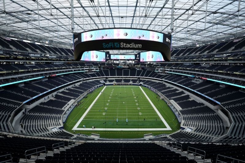 A look inside the Los Angeles Rams locker room at Sofi Stadium