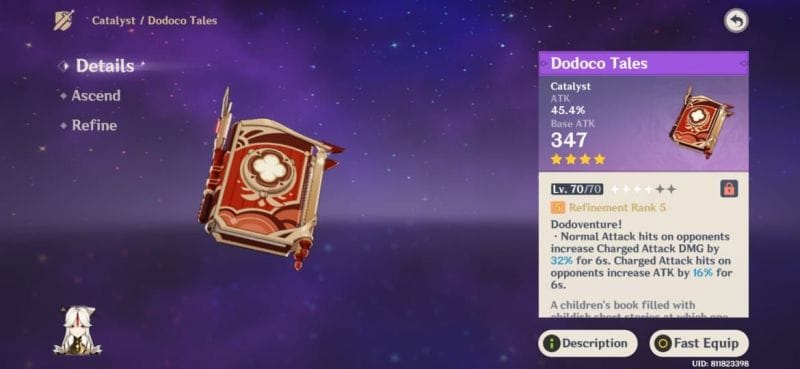 Genshin Impact: Best build for Klee with Dodoco Tales weapon