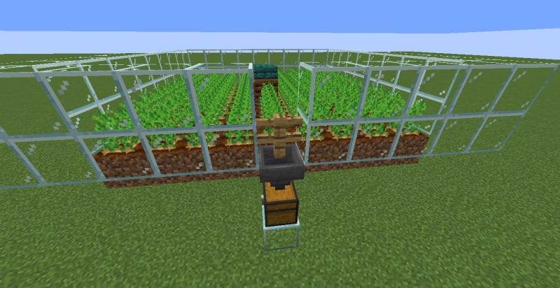 How to build an automatic potato farm in Minecraft