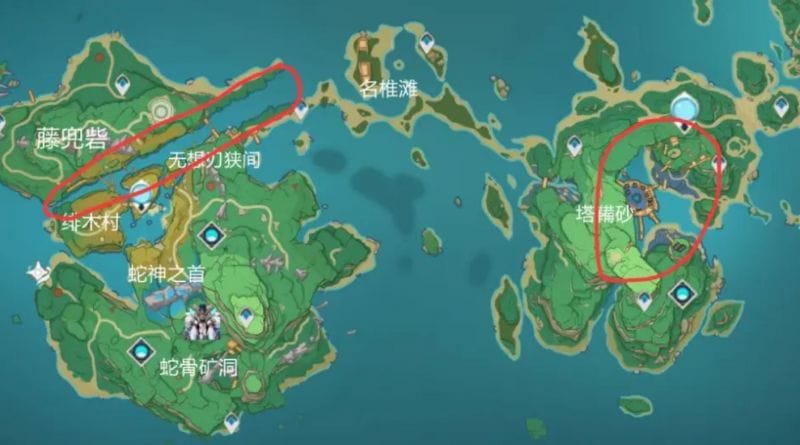Genshin Impact leaks: Full Inazuma map including domains, waypoints ...