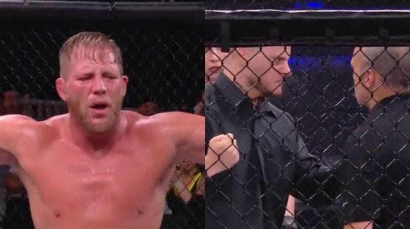 Jake Hager wins the MMA Cage Fight on AEW Dynamite