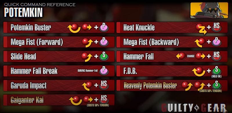 A guide to using Potemkin in Guilty Gear Strive