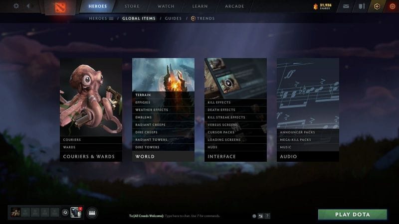 Dota 2: How to change terrain