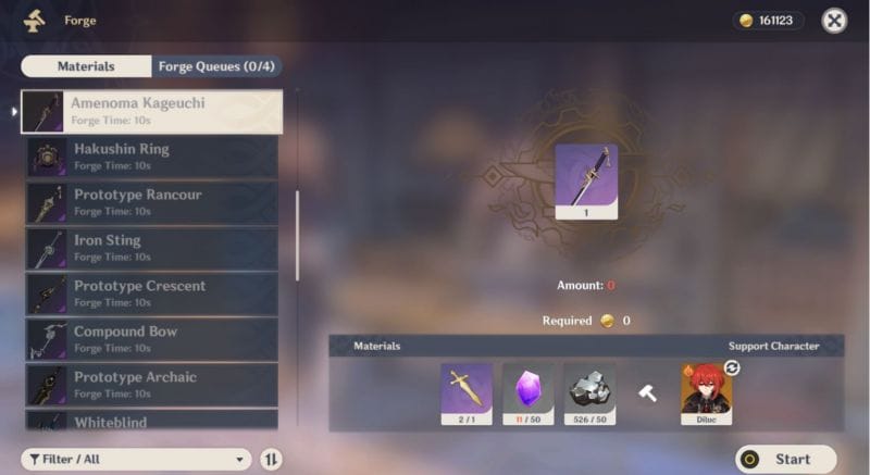 Amenoma Kageuchi in Genshin Impact: How to get, stats, and suitable ...