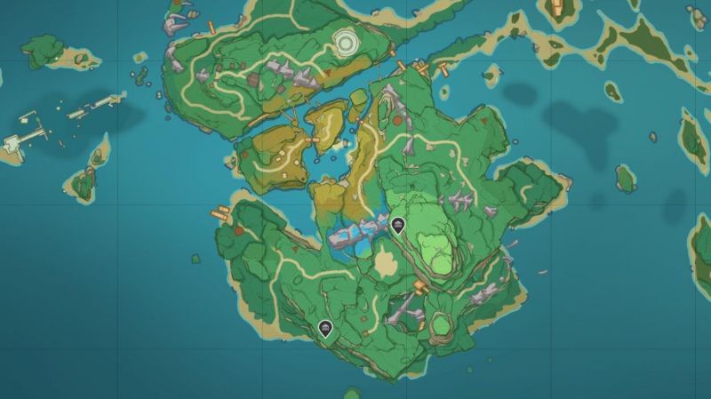 Genshin Impact Inazuma Shrines of Depth locations with keys