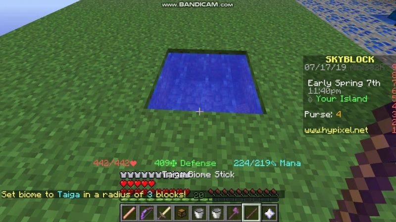How to get ice in Minecraft Hypixel Skyblock