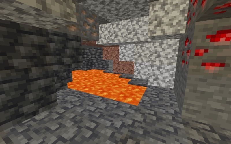 How to find a lava pool in Minecraft