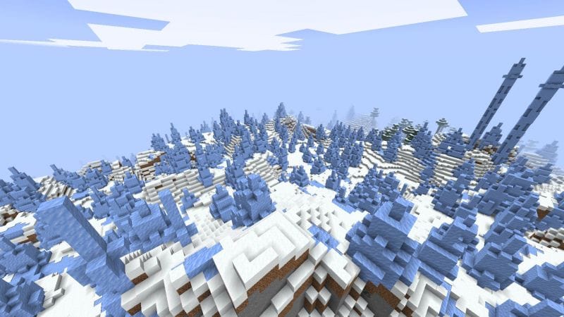 Top 5 Minecraft seeds for ice spikes biome