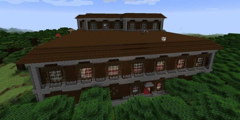 Where are the loot chests in Minecraft's woodland mansions?