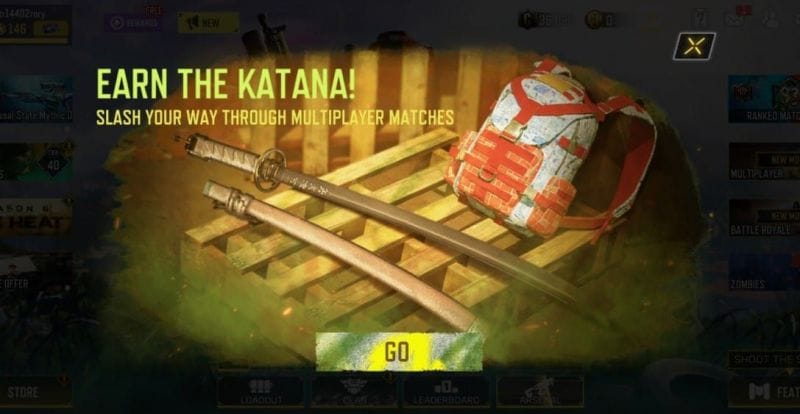 How to get Free Katana in COD Mobile Season 6