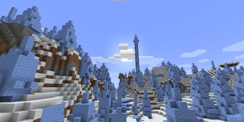 How to find the ice spikes biome in Minecraft